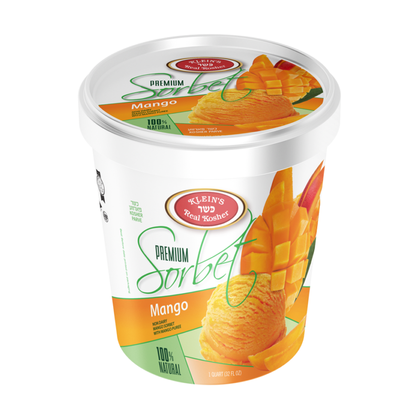 Premium Mango Sorbet - Kosher Ice Cream