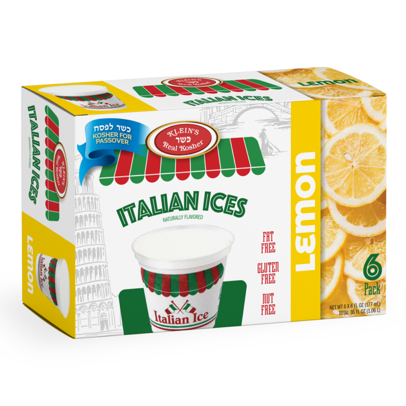 Passover Lemon Italian Ices - Kosher Ice Cream