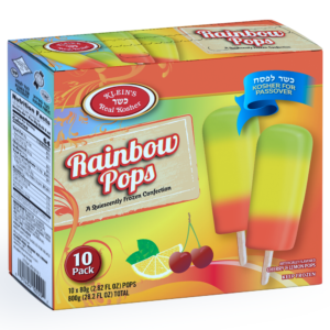 Passover Rainbow Pops - Kosher Ice Cream