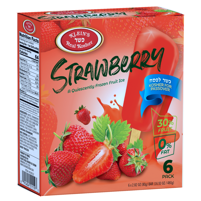 Passover Strawberry Fruit Bar - Kosher Ice Cream